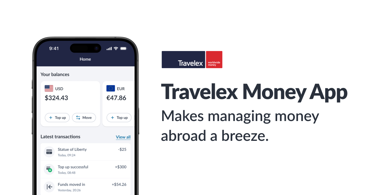Download Travel Money Card App - Travelex AU
